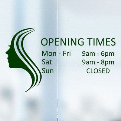 Opening Times Sign | Opening Times Sign Stickers