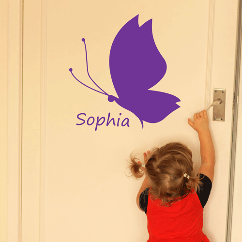 Personalised Butterfly Sticker | Personalised Butterfly Wall Sticker