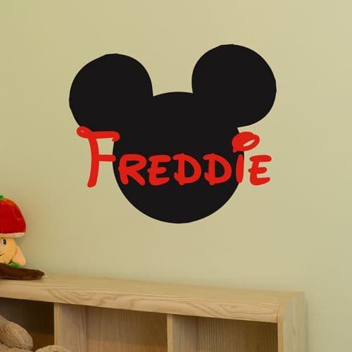 Personalised Mickey Mouse Name Sticker