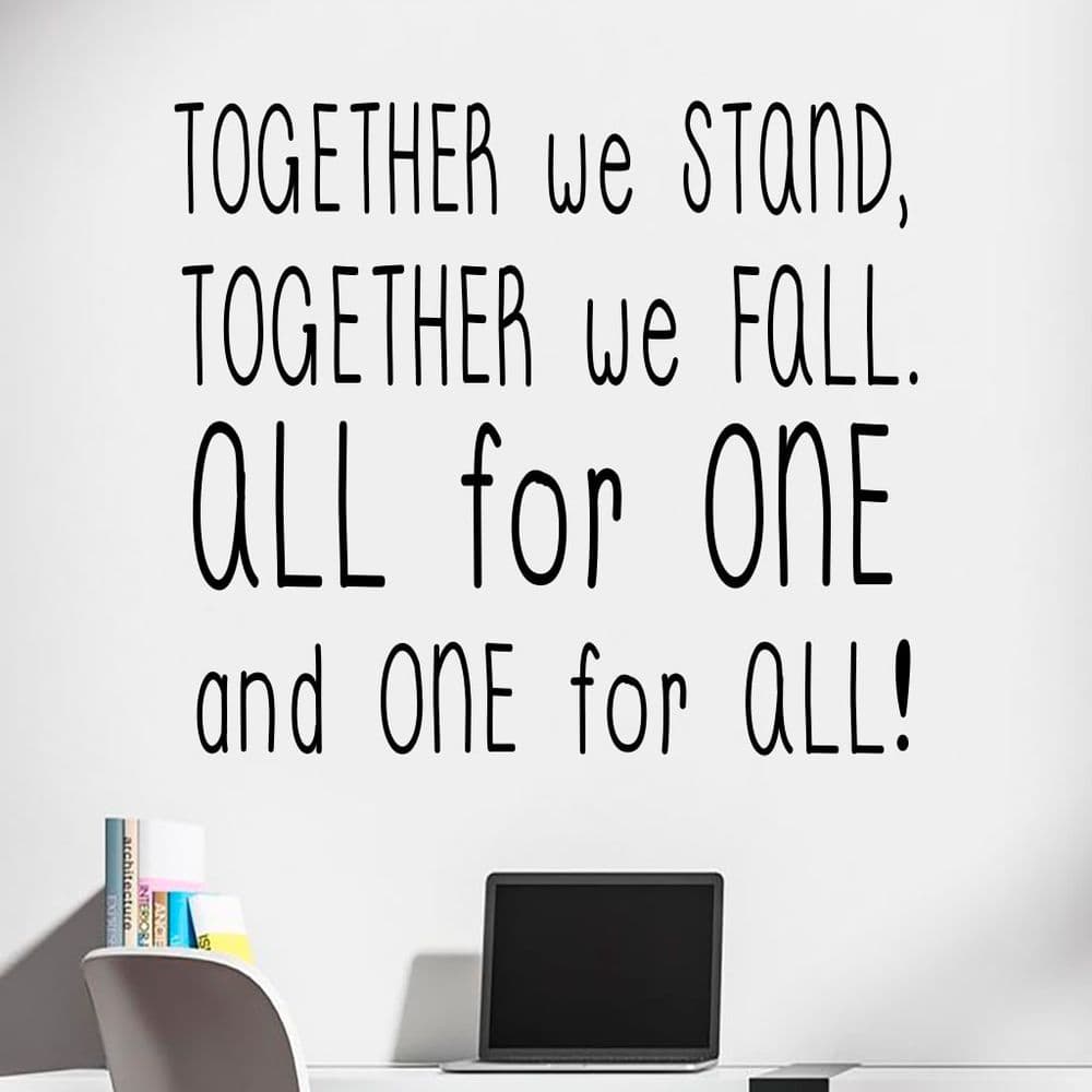 Together We Stand Together Wall Quote
