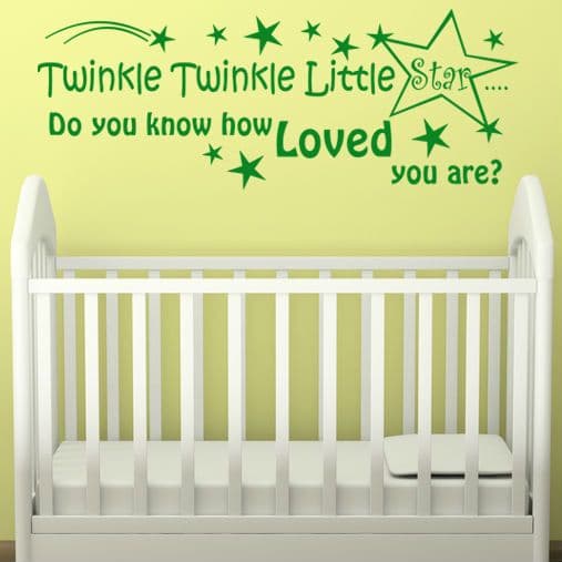 Twinkle Twinkle Little Star Wall Art Sticker