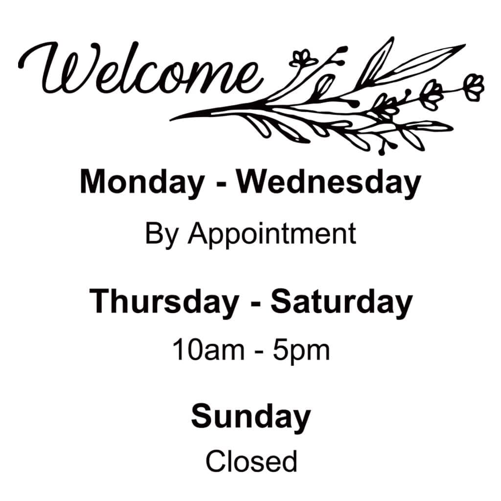 Welcome Flower Opening Sign