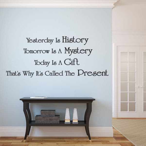 Yesterday Is History Quote