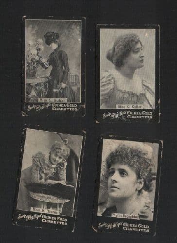 4 old Phillips tobacco insert cigarette cards 567