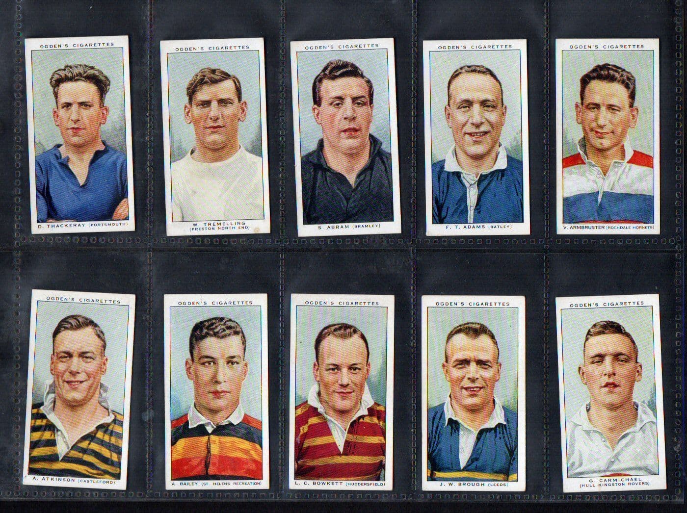 Cigarette cards set Football Club Captains 1936 DIXIE DEAN CHELSEA ARSENAL