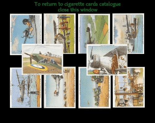 Cigarette cards The R A F at Work 1937 set