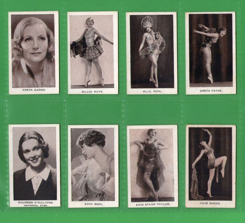 Cinema/film Cigarette cards Screen Favourites & Dancers set