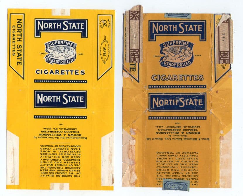Collectable Cigarette packet 2 varieties USA packets 396