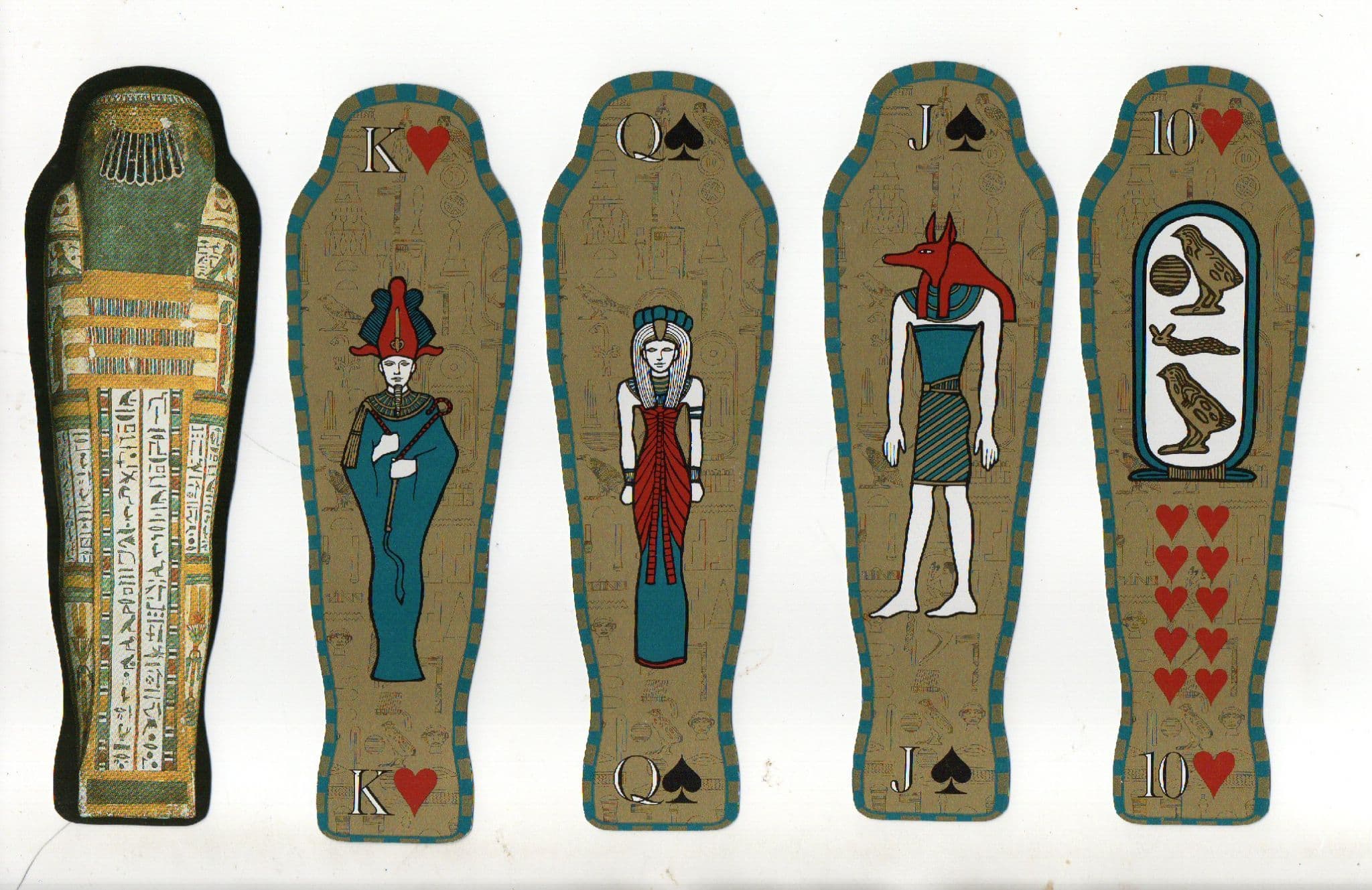 Collectable playing cards Mummy shaped cards 1992 by Museum of fine ...