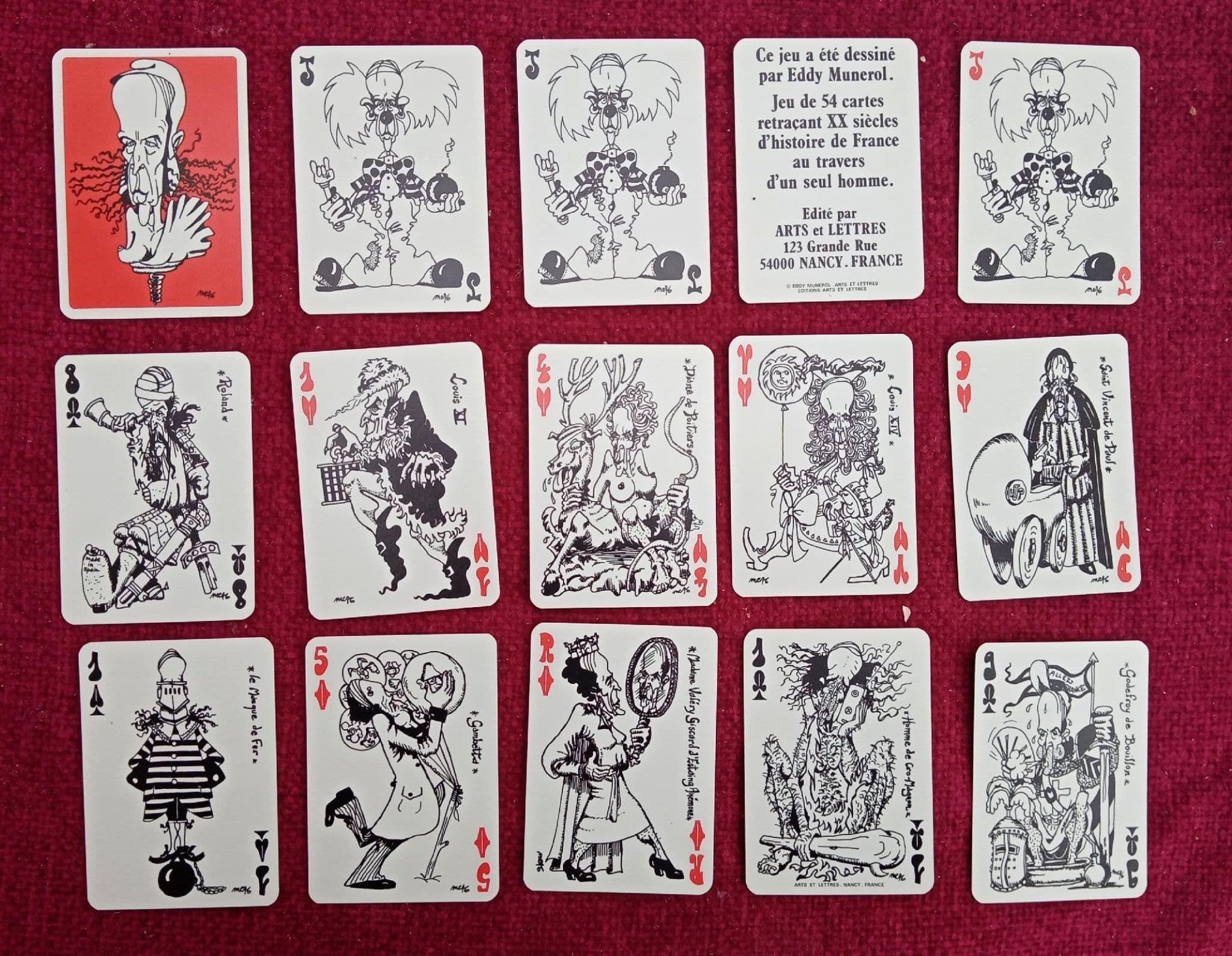 Collectable vintage Non-standard playing Le Giscarte 1976 French ...