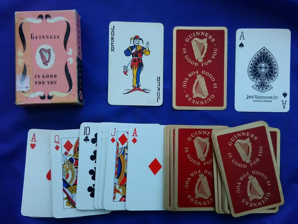 Collectible advertising Guinness playing cards Guinness is good for you