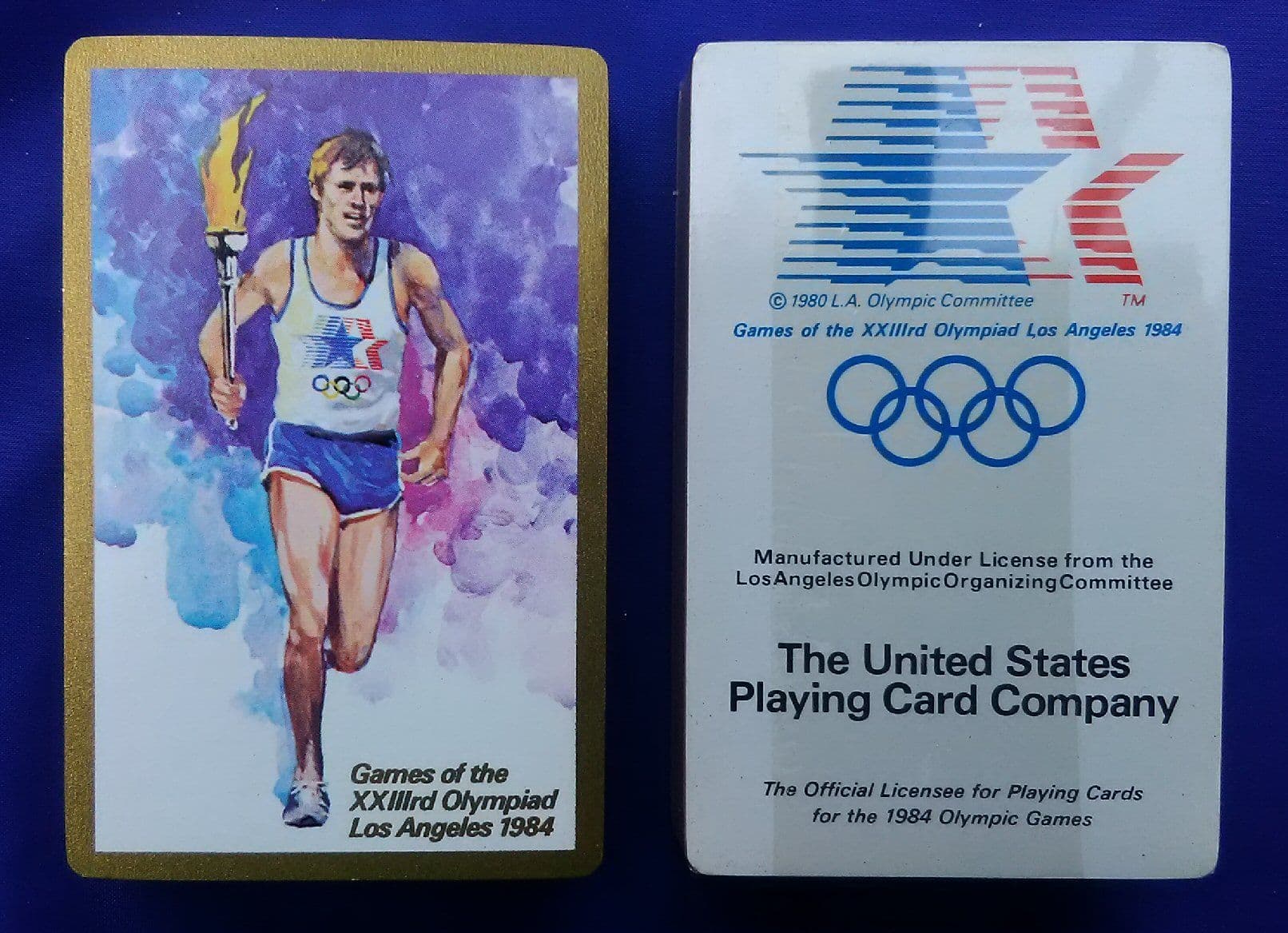 Collectible double deck playing cards Olympic Games 1984