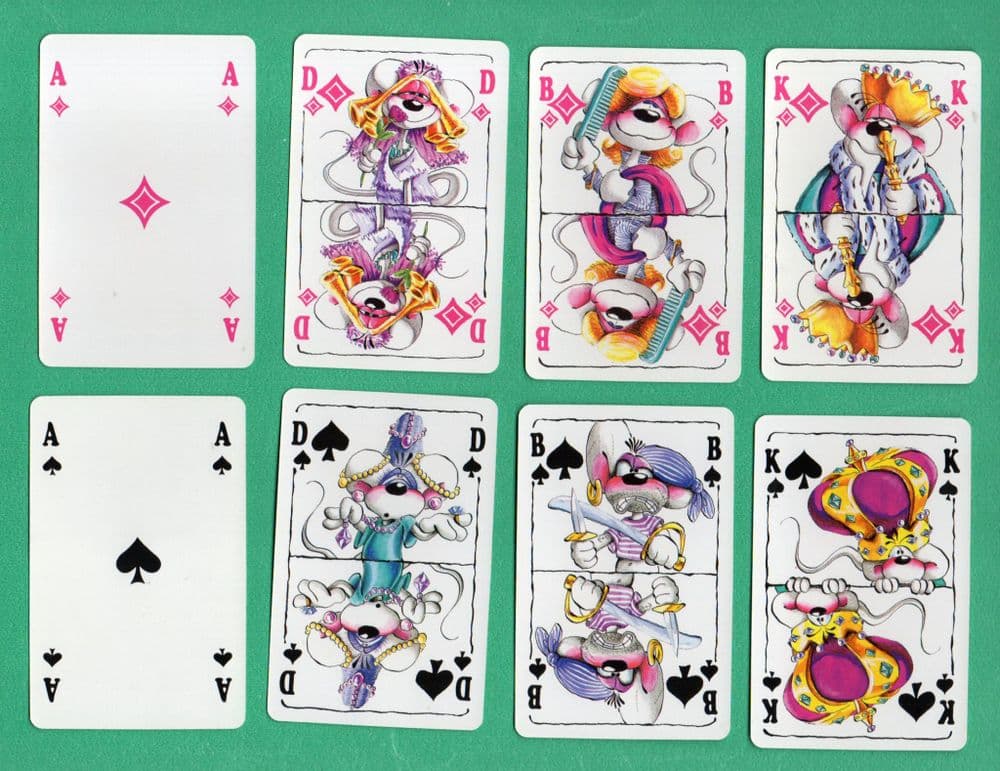 Collectible German Non-standard Playing cards Diddle Romme by Thomas Goletz
