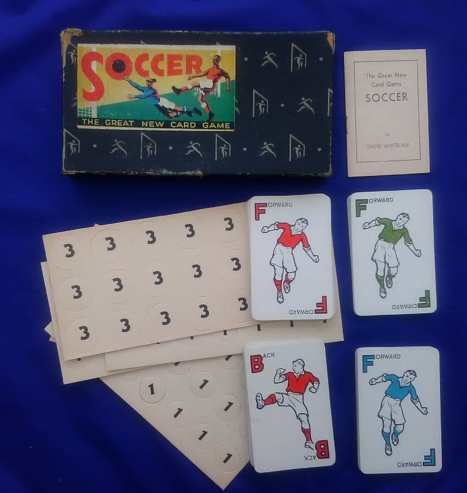 Collectible Vintage Cards game Soccer by Waddington c