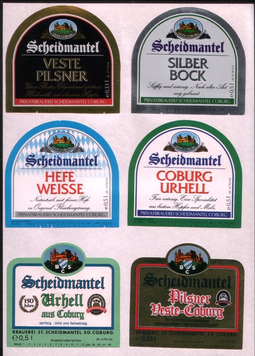 Old beer bottle Beer labels Germany 3 pages 050