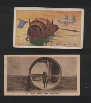 OLD CHINA cigarette cards tobacco insert 536