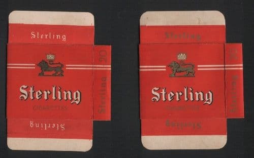 old cigarette packets with 2 different varieties 500