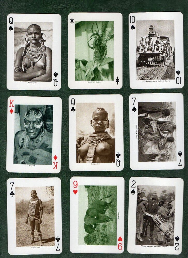Playing cards East Africa souvenir circa 1950 s Kenya Uganda Zanzibar