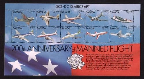 Stamps collection Aircraft on stamps