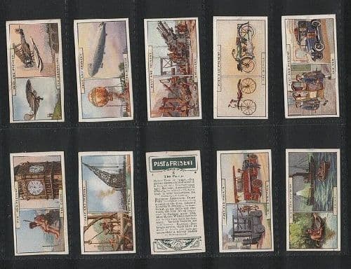Tobacco cards Cigarette cards Past & Present 1929 set