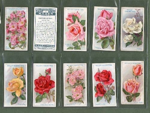 Tobacco cigarette cards Roses 1926 set of 50
