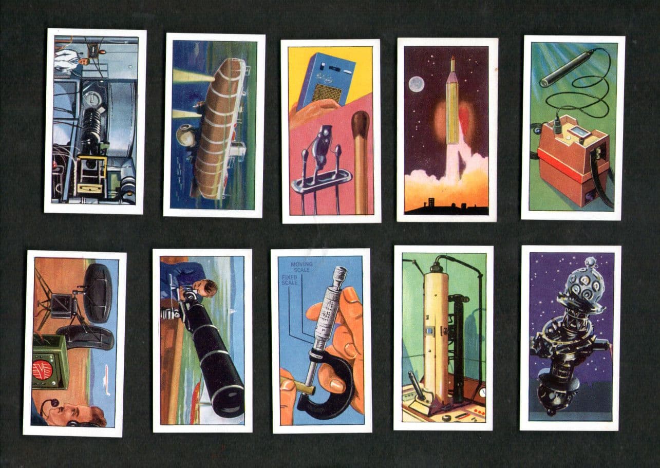 TRADE cards set Science in the 20th Century 1963 Rocket telstar etc