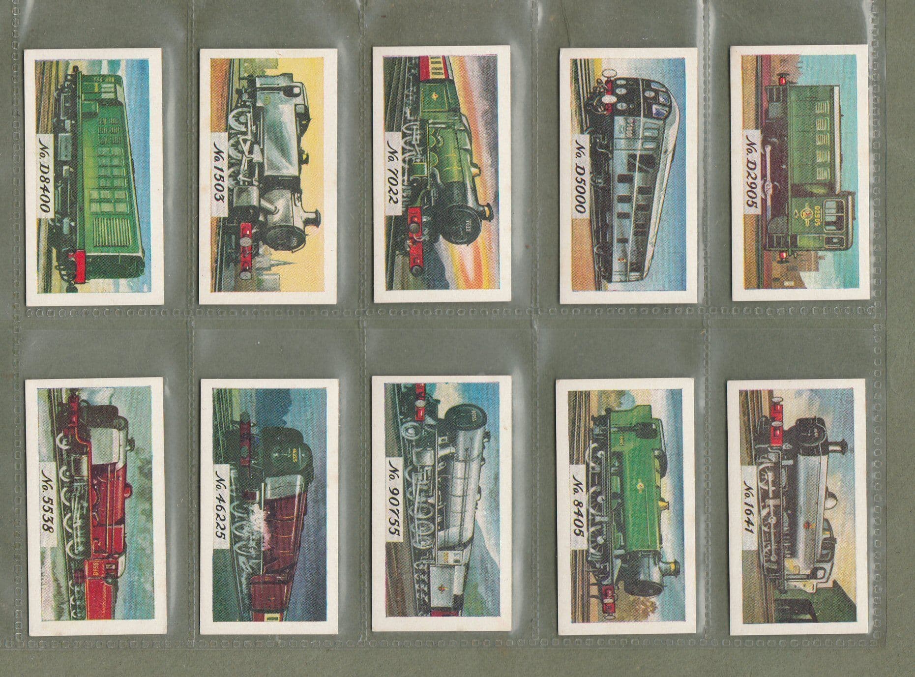 TRADE / cigarette cards set Train Spotters 1962 by Lyons Maid