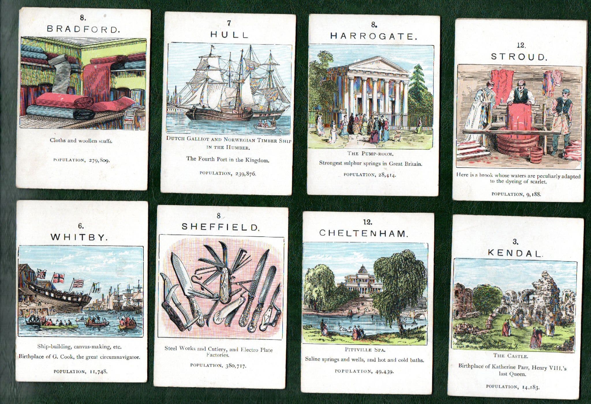 Vintage Collectible cards game Counties of England 2nd