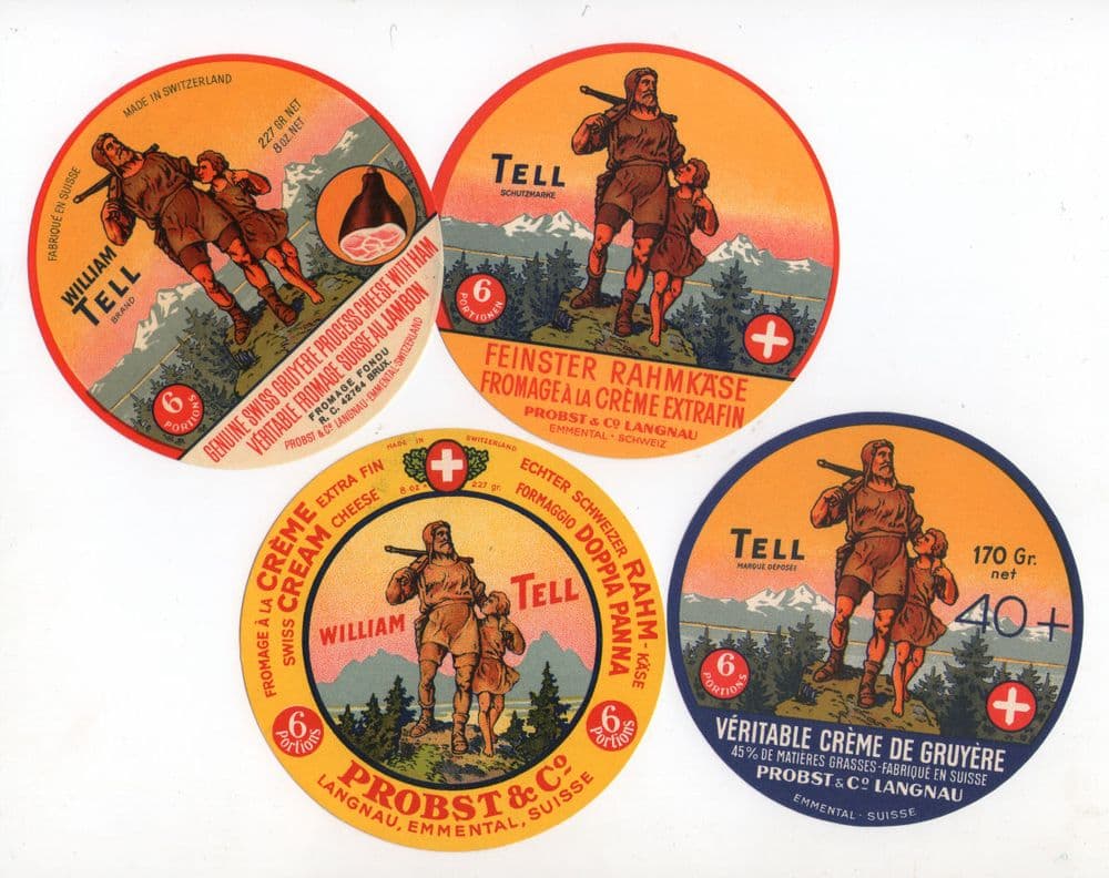 Vintage Collectible different variety old cheese labels selection 168