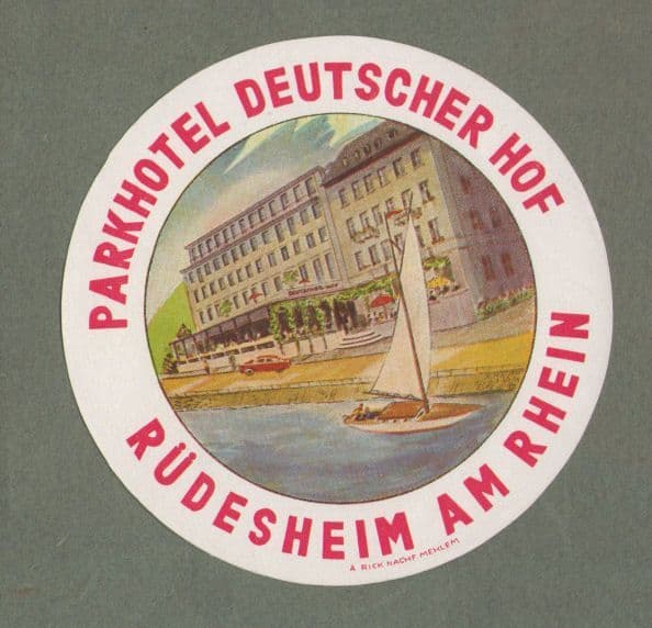 Vintage Collectible Hotel luggage labels A Germany old Deutschland 682