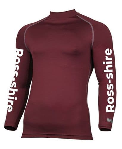 ADULTS Ross-shire Burgundy Base Layer - RH001