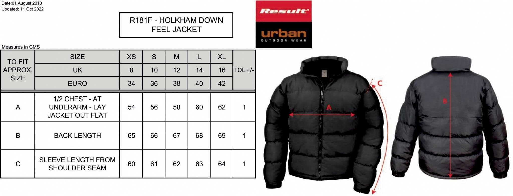Northumbria Puffa Jacket - RS181