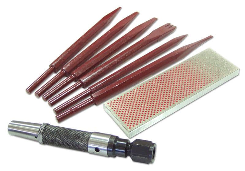 Pneumatic Carbide Tipped Sculptors Fine Carving Kit