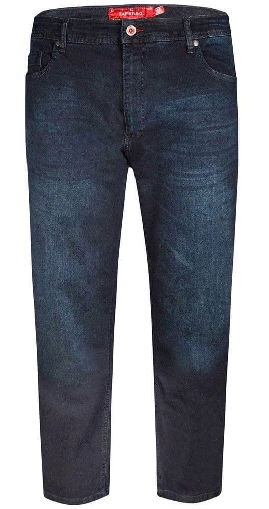 D555 DANIEL TAPERED LEG STRETCH JEANS BLUE/BLACK