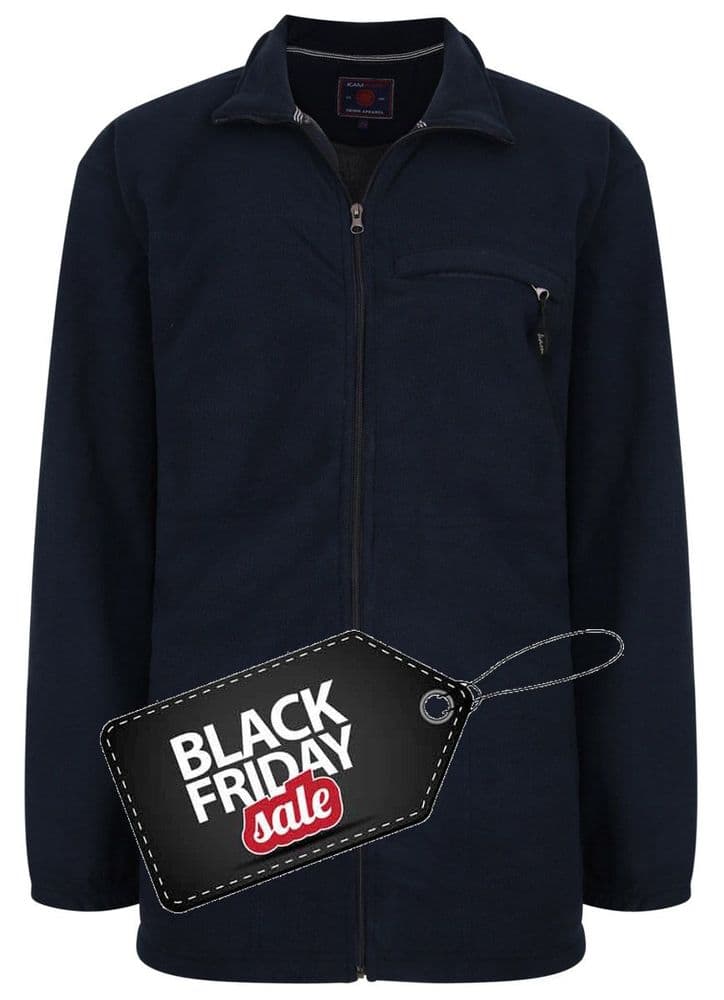 Full zip Fleece kingsize big mans size xxl xxxl 3xl 4xl 5xl 6XL 7XL 8XL KAM