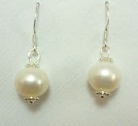 Large Lustrous White Pearl Drops