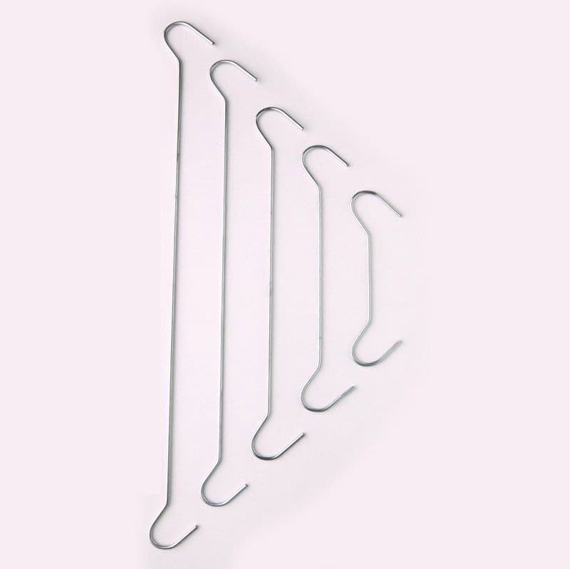 Ceiling Suspension Wires Double Hook Ends 100 mm 4" Pack of 10