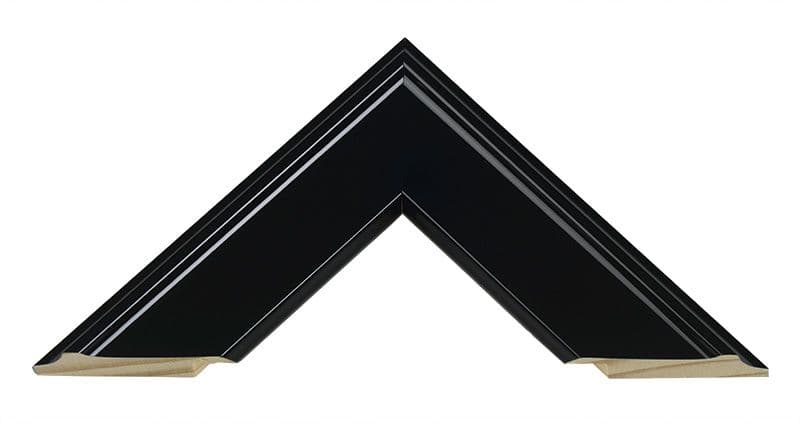 Curve Black Gloss Picture Frame