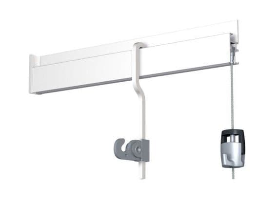 GALLERY Wall Rail White 200cm inc fittings