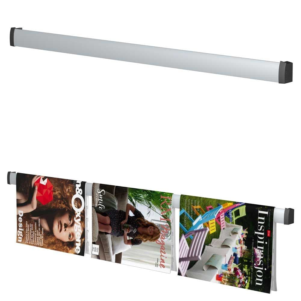 Magazine Display Rail Kit Silver 99cm