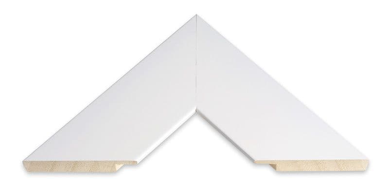 Wide Flat White Picture Frame