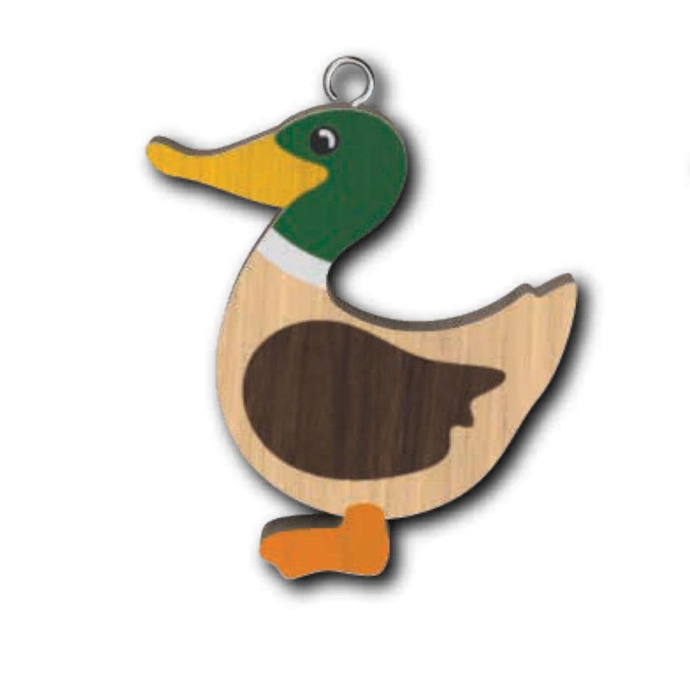 Duck Wooden Keyring