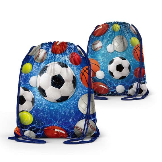 Lightning Football Drawstring Bag