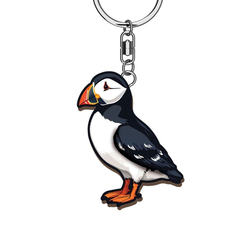 Puffin Wooden Keyrings