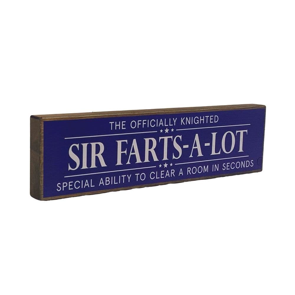 Sir Fartsalot Mini Rustic Wood Sign