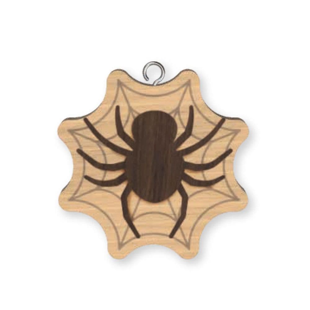 Spider Wooden Keyring