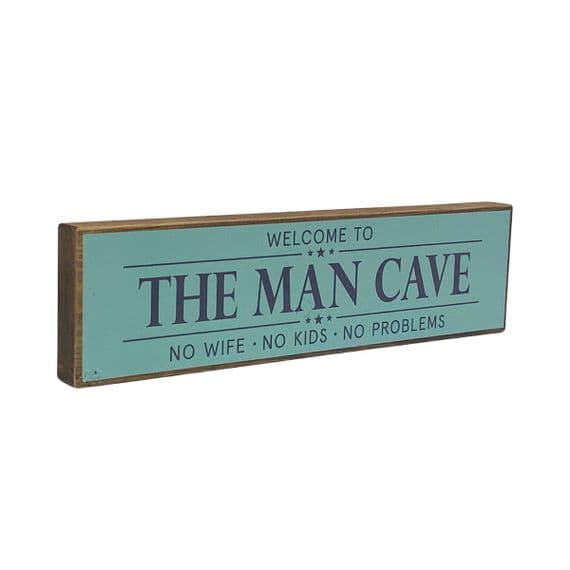 The Man Cave Mini Rustic Wood Sign