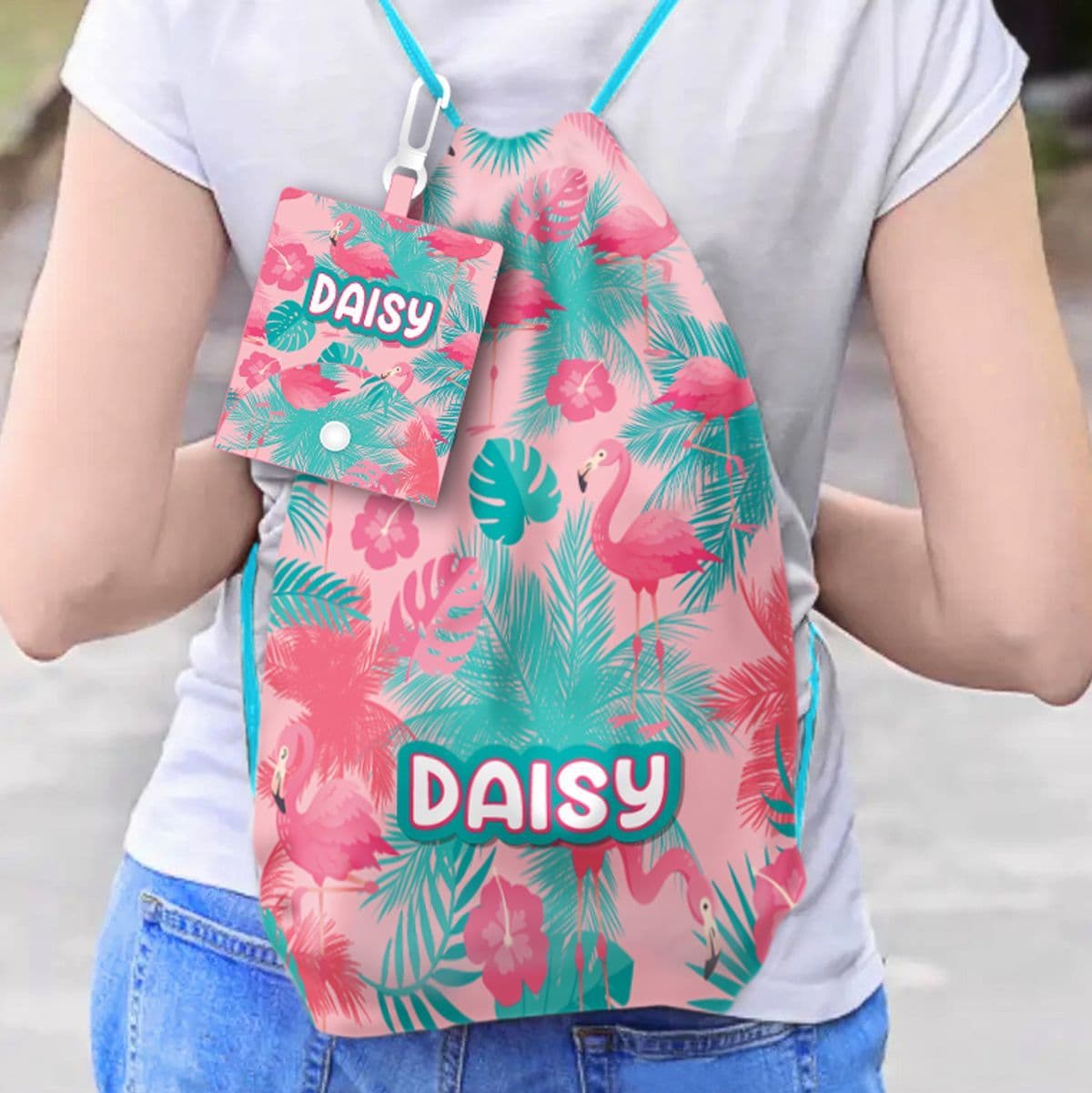 Unicorn Pattern Drawstring Bag