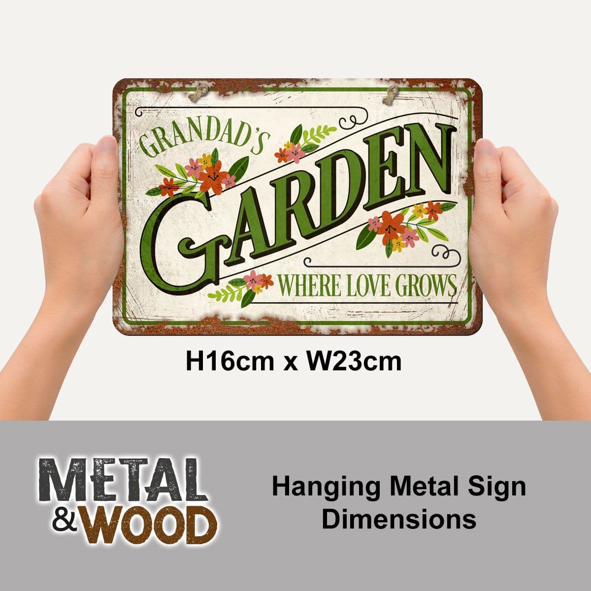 Vegetable Patch Metal Sign