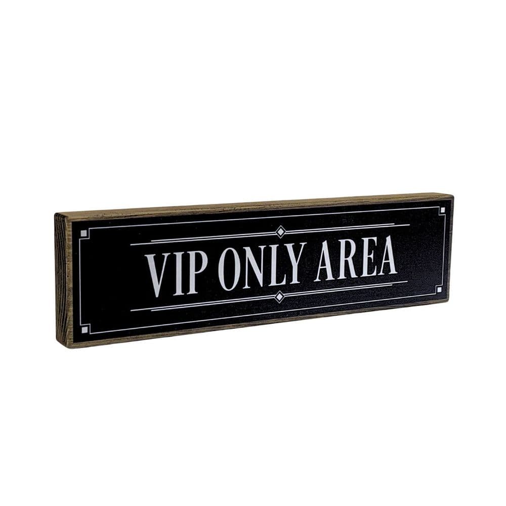 Vip Only Area Mini Rustic Wood Sign